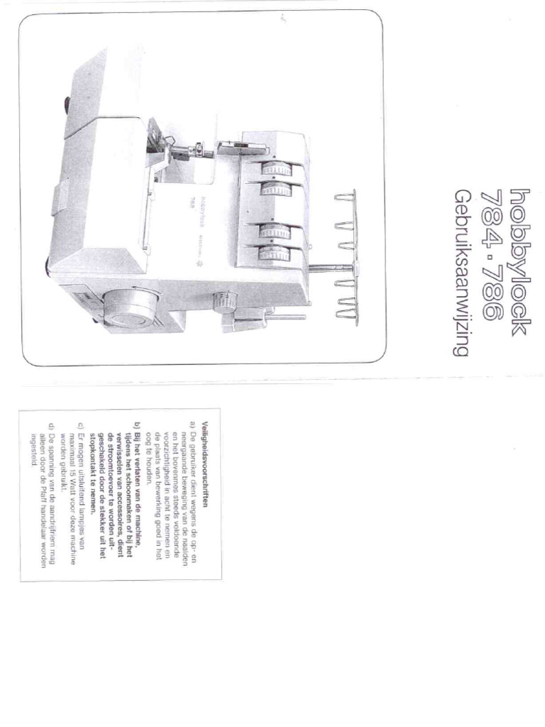 Hobbylock 784 786 NL | PDF