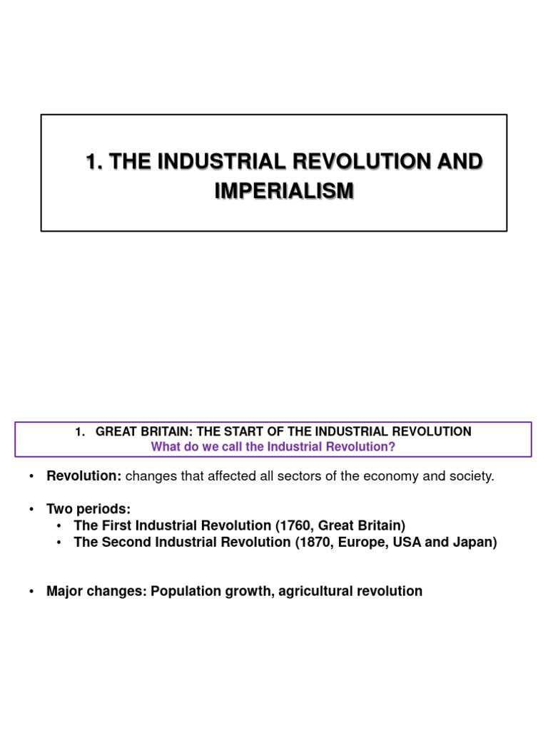 The Industrial Revolution and Imperialism | PDF | Travel | History