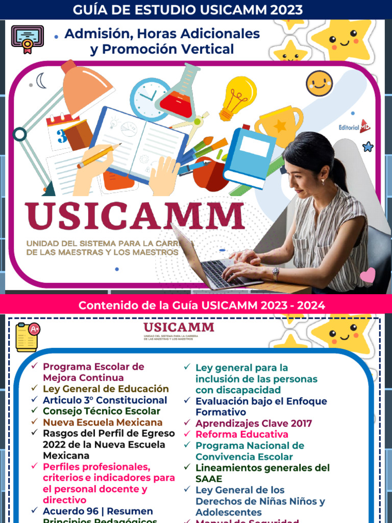 Guia de Estudio USICAMM 2023 2024 Im2m2y | PDF | Educación primaria ...