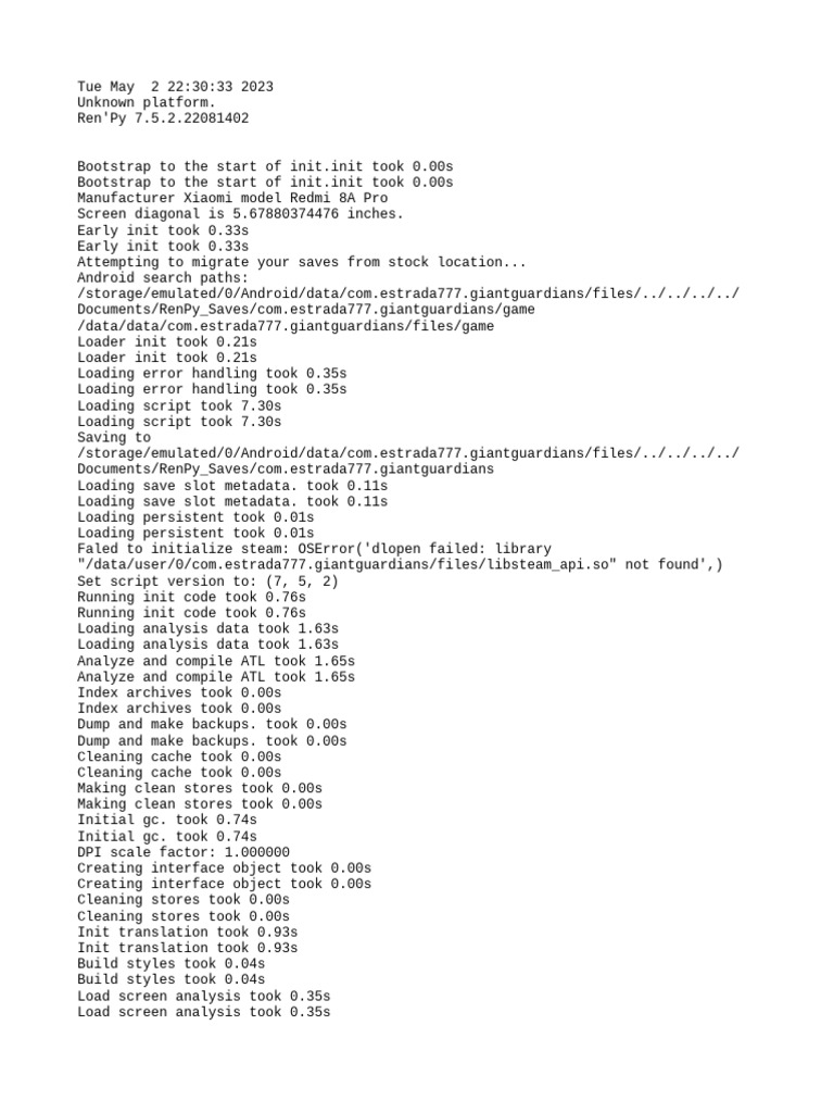 Log | PDF | Library (Computing) | Booting