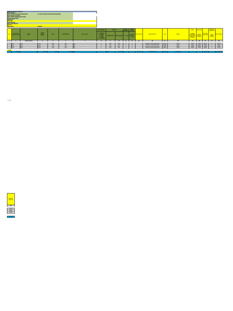 Format Migrasi Mutasi 37 Kolom-New (Template) | PDF