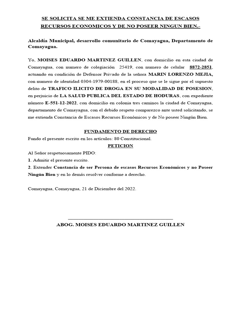 Constancia de Bajos Recursos Economicos | PDF | Judicaturas | Ley Pública Constancia de Bajos Recursos Economicos | PDF | Judicaturas | Ley Pública
