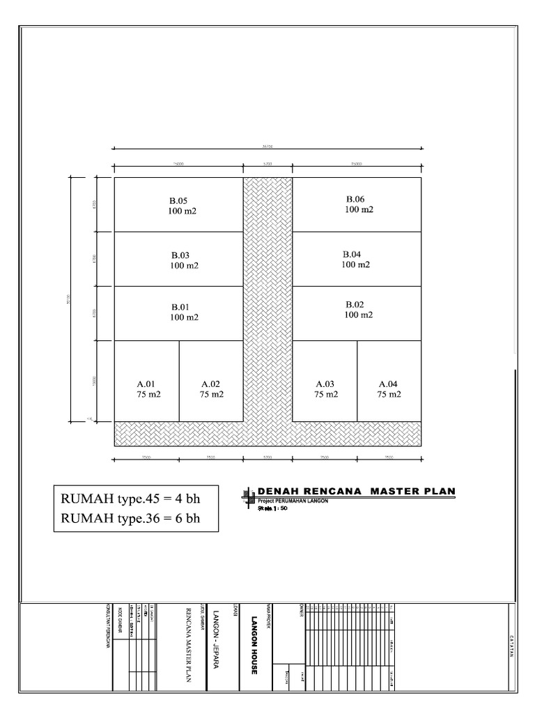 Master Plan Perumahan Langon Jepara | PDF