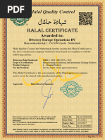 Ecolab Halal Certification 2023 | PDF | Soap | Disinfectant