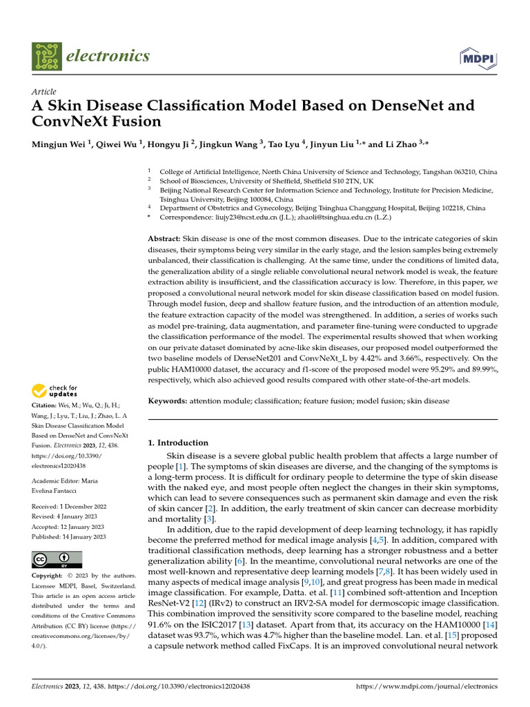 A Skin Disease Classification Model Based On DenseNet and ConvNeXt ... A Skin Disease Classification Model Based On DenseNet and ConvNeXt ...