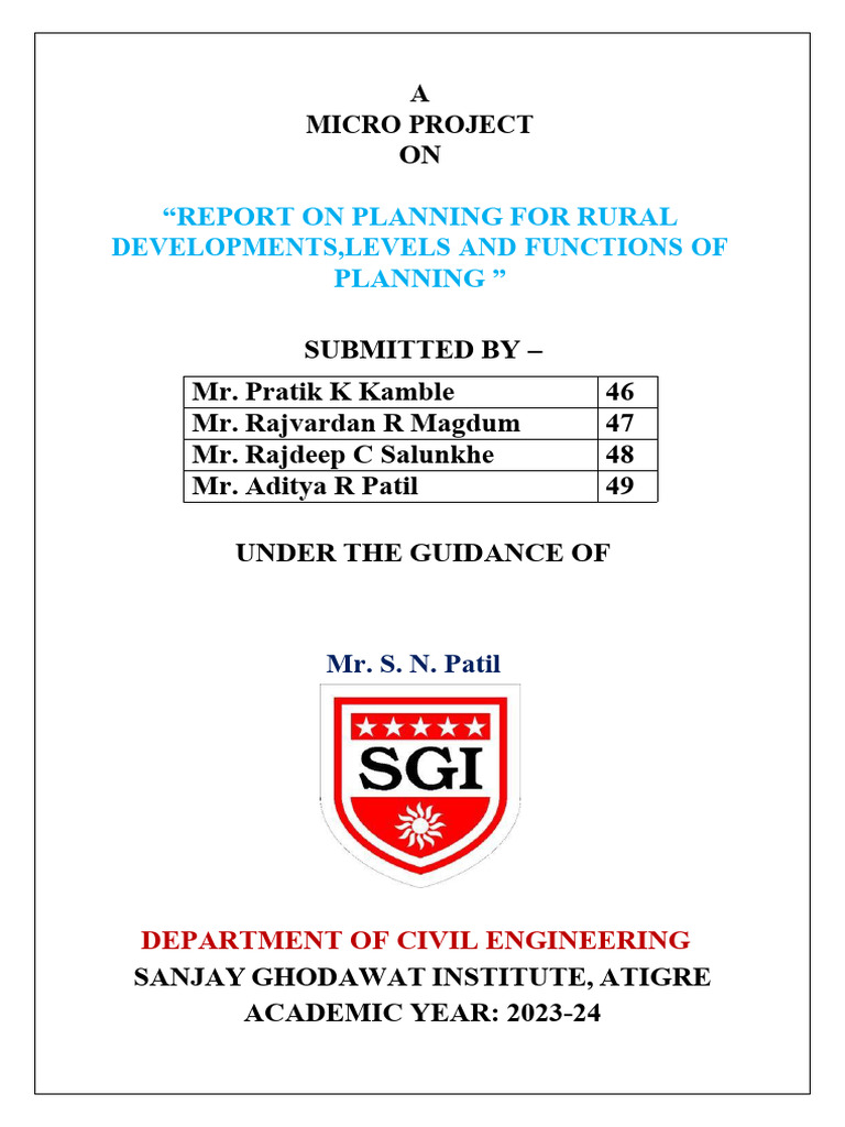 RDE Micro Project | PDF
