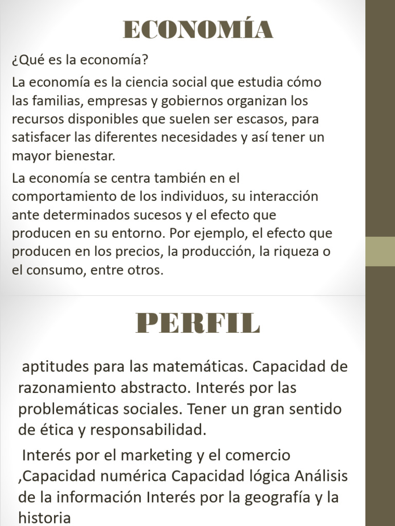 ECONOMÍA | PDF | Ciencias económicas | Economias