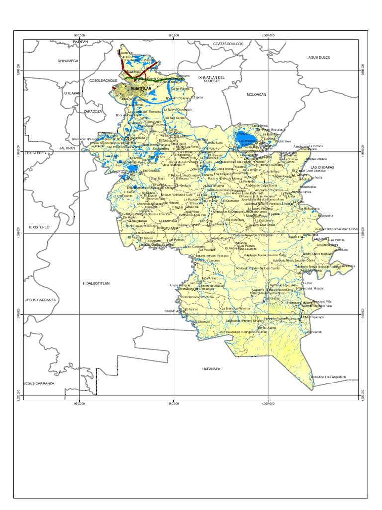 Plano Rural Minatitlan | PDF | México | Politica de mexico