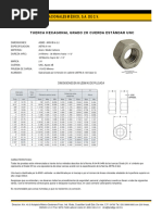 Ficha Técnica Tuerca 2h | PDF