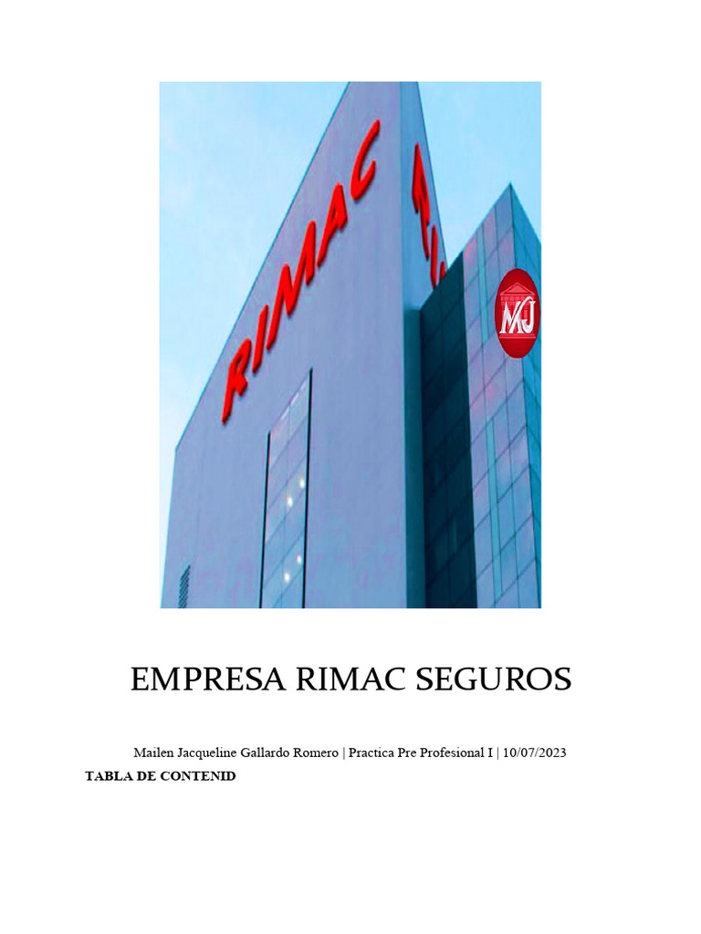 Rimac Seguros | PDF