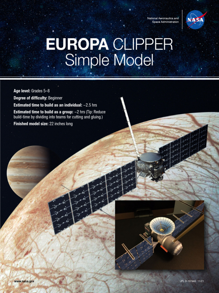 Europa Clipper Simple Model 020222 | PDF