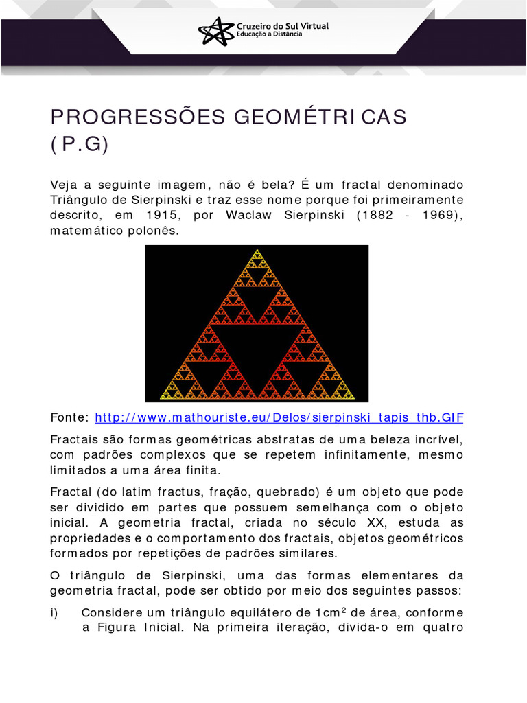 Progressao Geometrica Revista | PDF