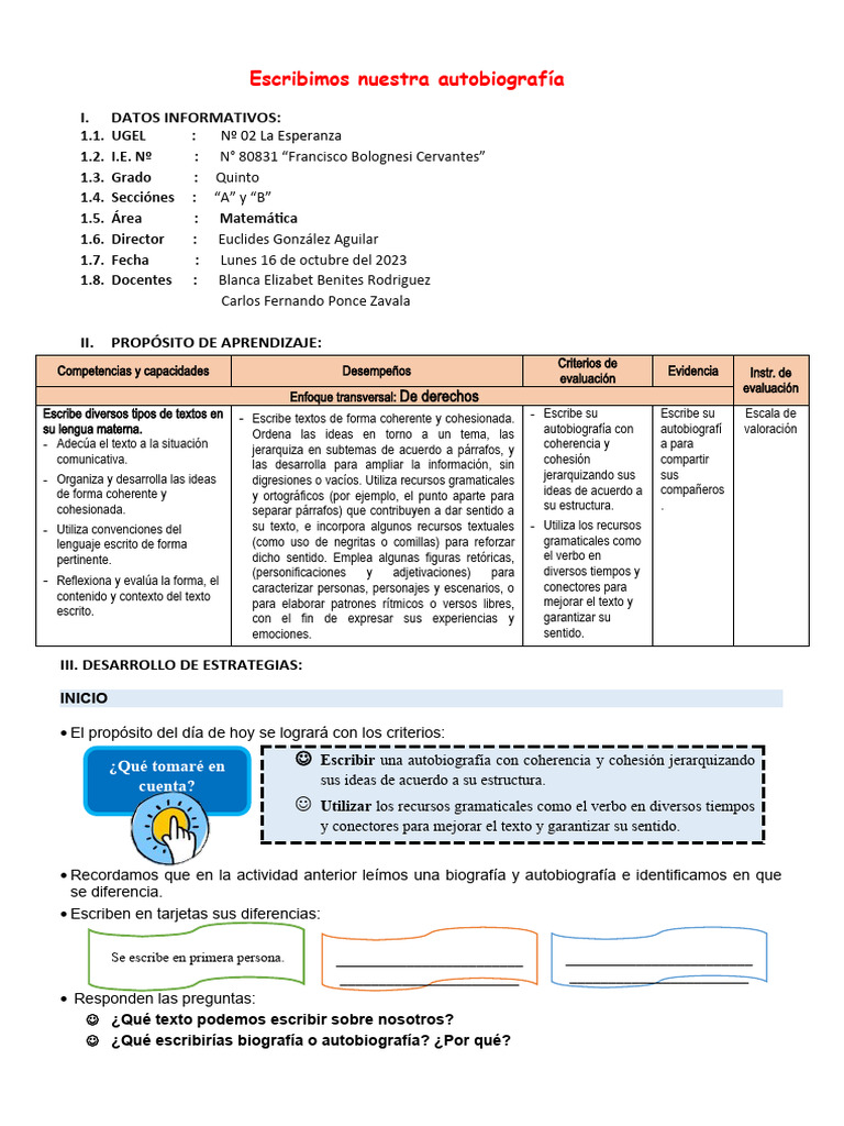 Escribimos Autografía Com 13 Oct | PDF | Verbo | Autobiografías