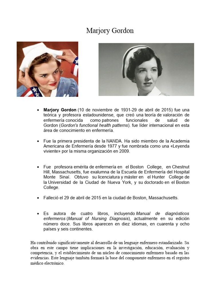 Marjory Gordon | PDF