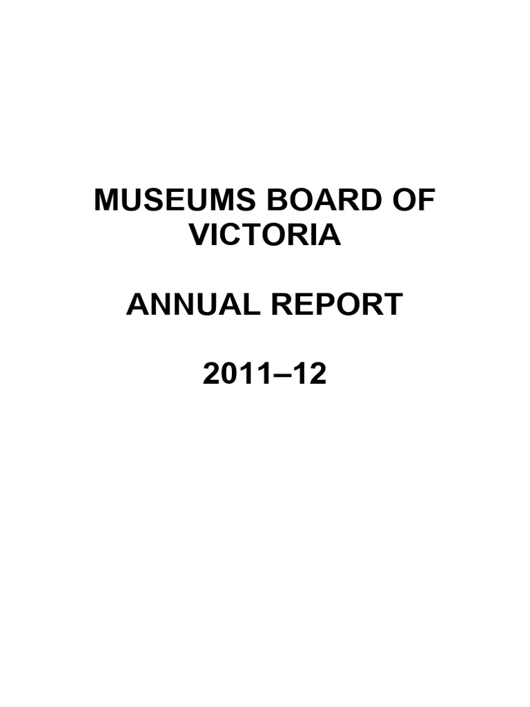 Museums Victoria Annual Report 2011 12 | PDF | Art