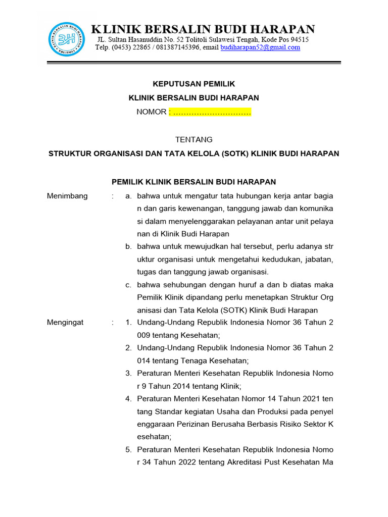 SK Struktur Organisasi + Uraian Tugas, Tanggung Jawab, Dan Wewenang | PDF SK Struktur Organisasi + Uraian Tugas, Tanggung Jawab, Dan Wewenang | PDF