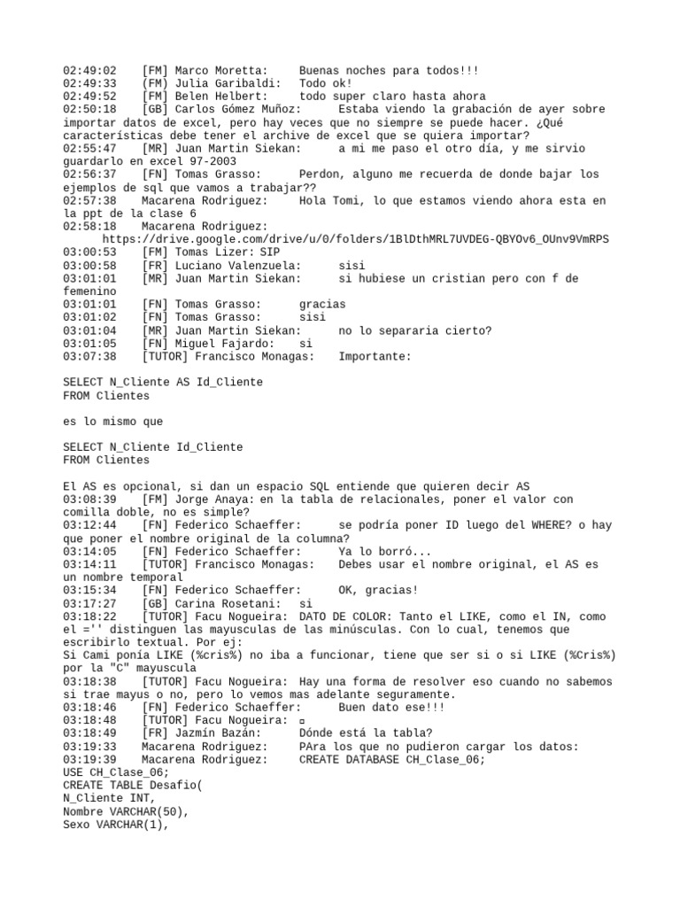 Recor 24 | PDF | SQL | Datos
