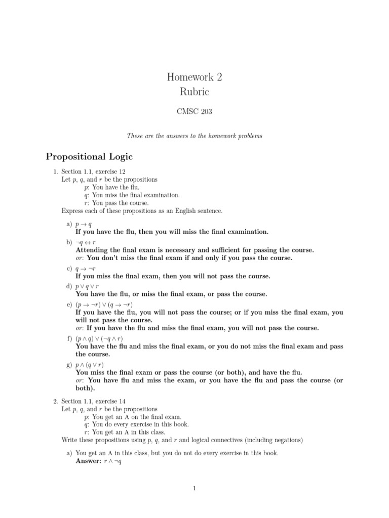 L03 (Logical Notation Example) | PDF