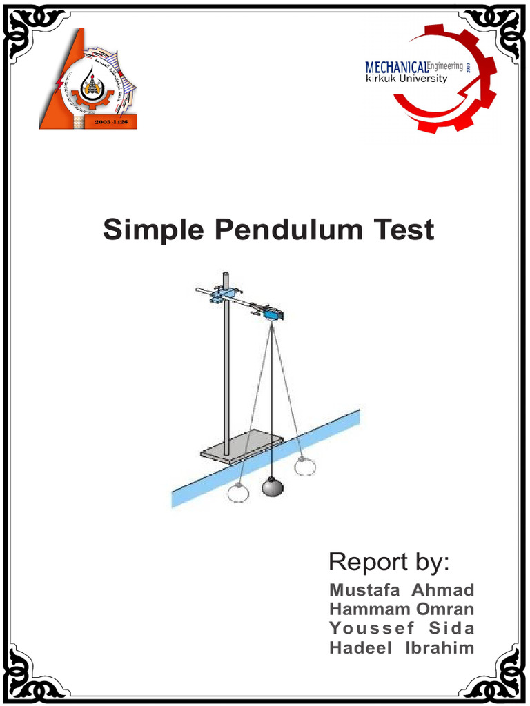 Simple Pendulum Test (Mustafa) | PDF