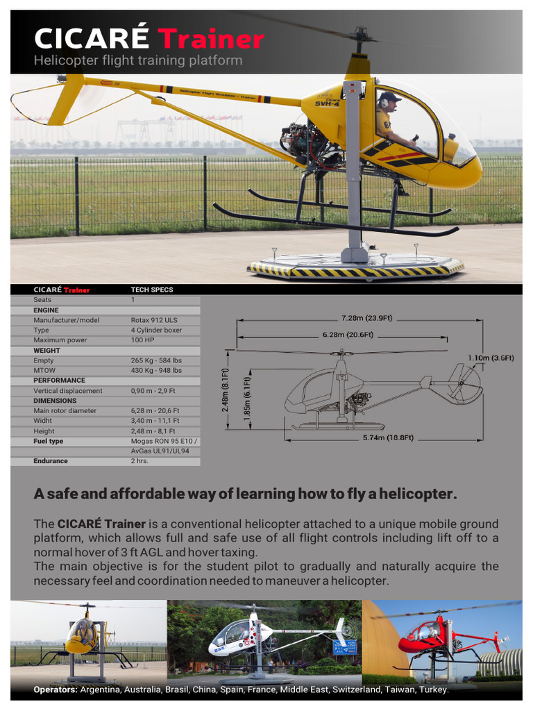 Cicare Products Tech-Specs Cicare-Trainer | PDF | Business