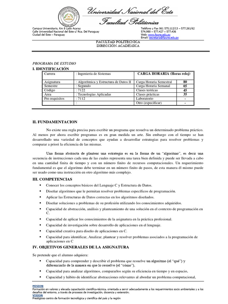 Algoritmica 2 Pde | PDF | Algoritmos | Lenguaje de programación