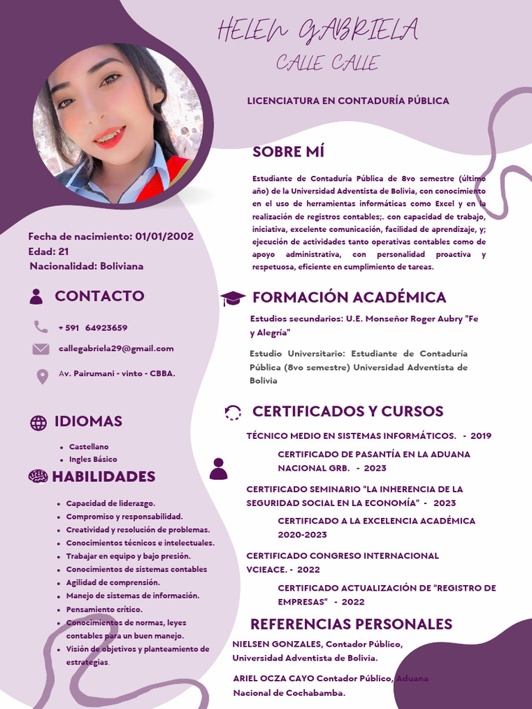 Curriculum Viate | PDF | Contador | Aprendizaje