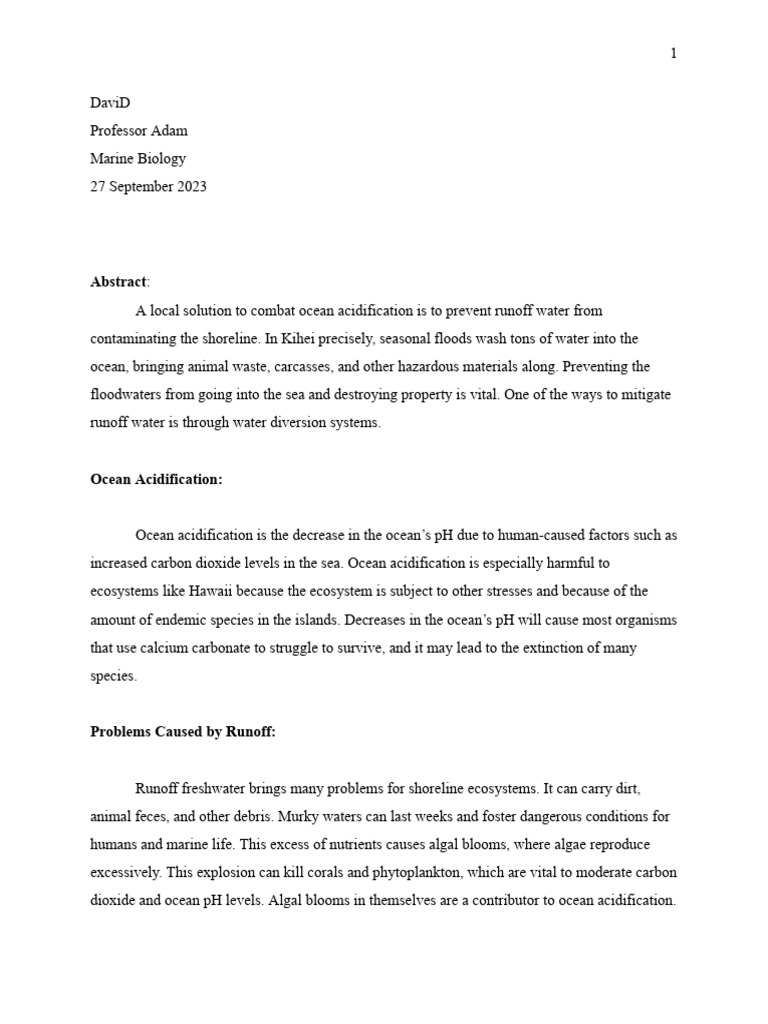 Plants Vs Zombies Ocean Acidification | PDF