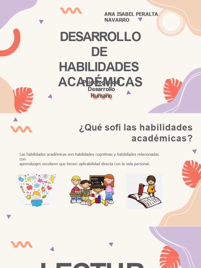 Desarrollo de Las Habilidades Académicas | PDF | Educación de la ...