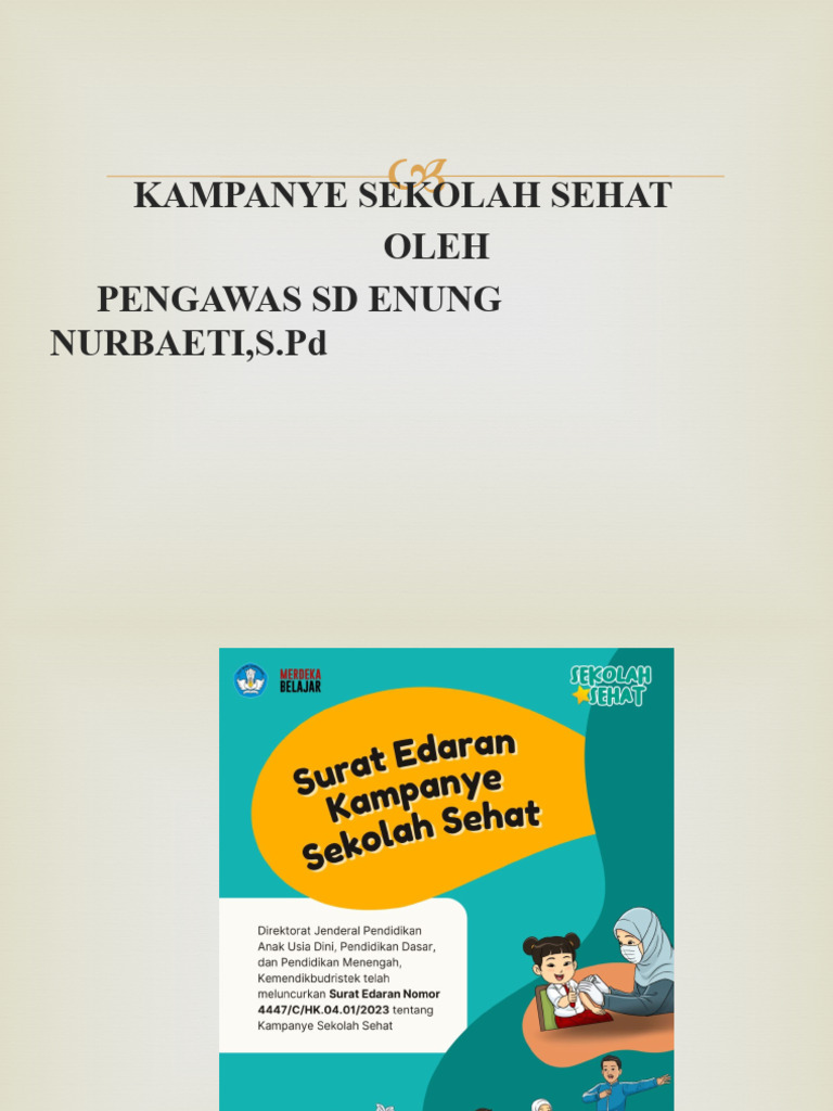 Kampanye Sekolah Sehat Enung | PDF