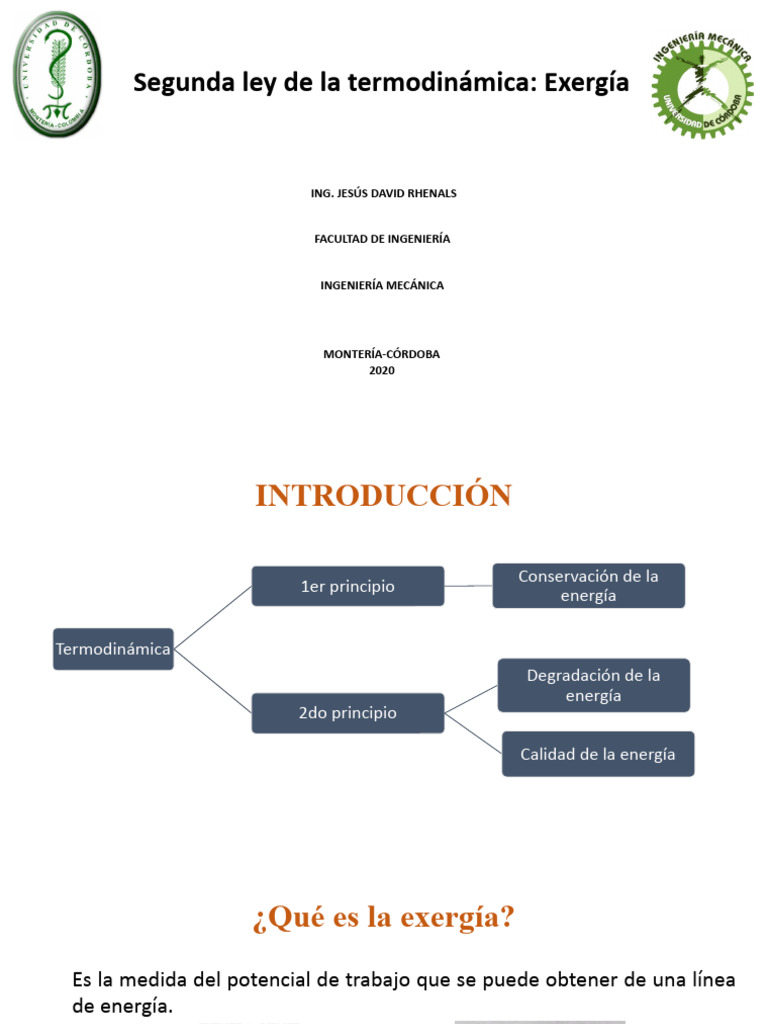 Exergía | PDF