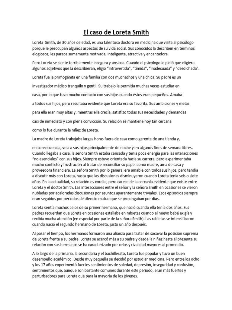 El Caso de Loreta Smith | PDF