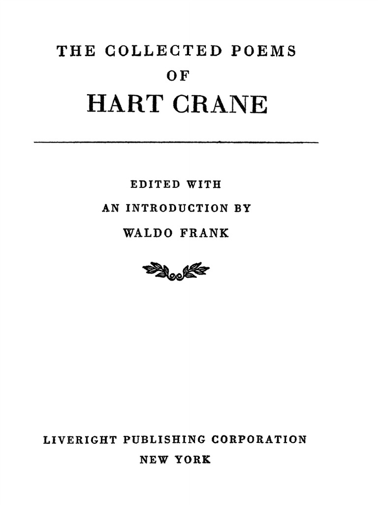 2015.183192.the Collected Poems of Hart Crane | PDF
