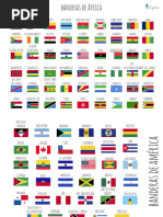 Banderas Del Mundo Con Nombres | PDF | Los símbolos | Símbolos nacionales