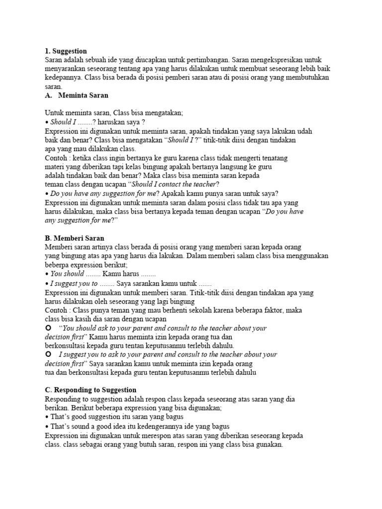 Materi Suggestion and Offering | PDF