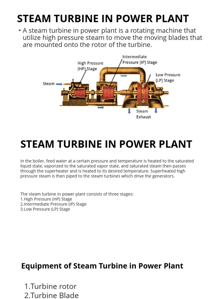 Steam Turbine Stages in Power Plants | PDF | Steam | Turbine