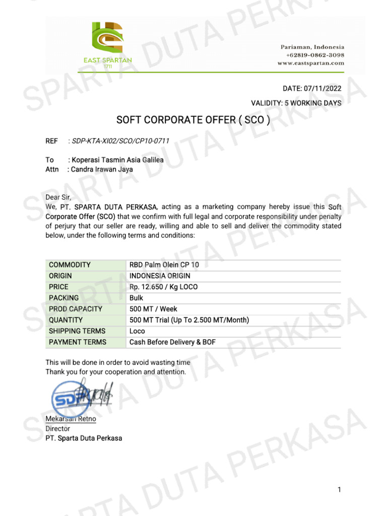 SCO CP 10 Koperasi Tasmin | PDF
