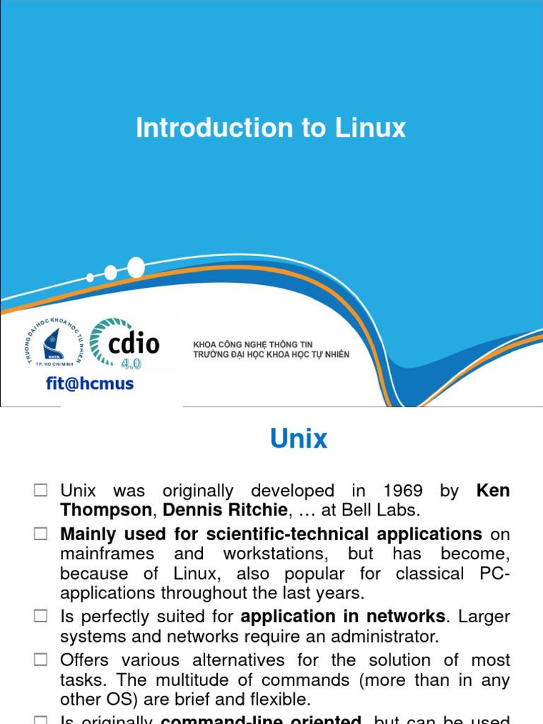 02 IntroLinux | PDF | Linux | Linux Distribution