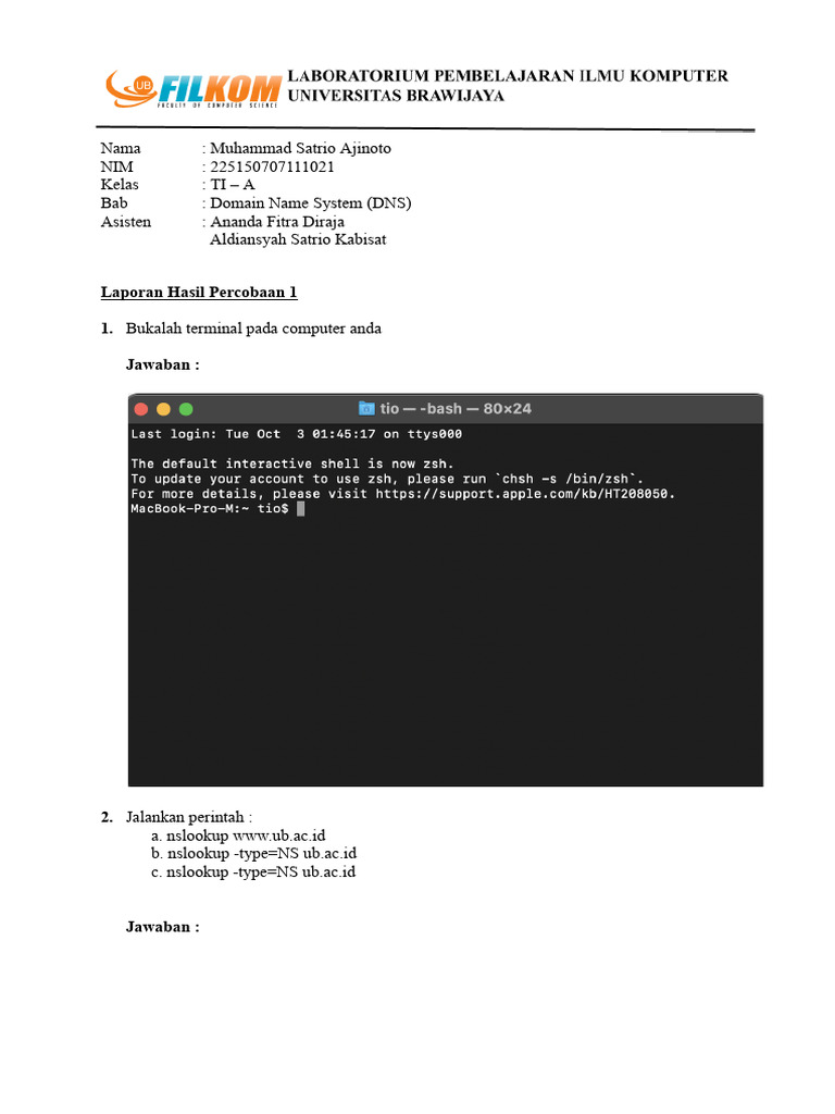 BAB3 Muhammad Satrio Ajinoto 225150707111021 | PDF | Komputer