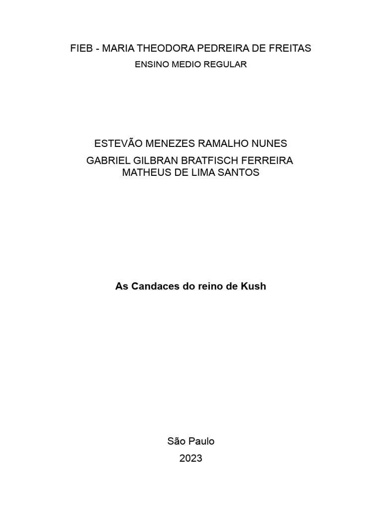 Fieb - Abnt Reino de Kush | PDF