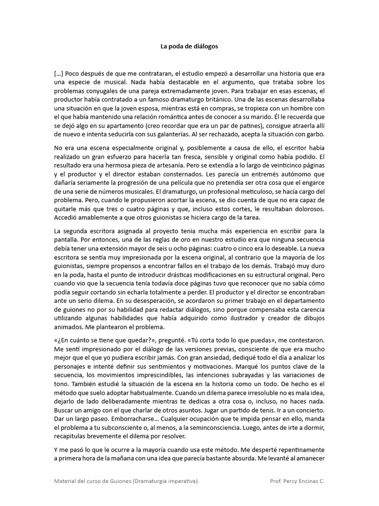 La Poda de Diálogos (P. 256-260) Alexander Mackendrick | PDF | Escritores