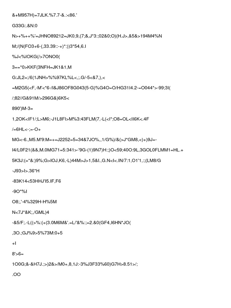 Unreadable Text Document Analysis | PDF
