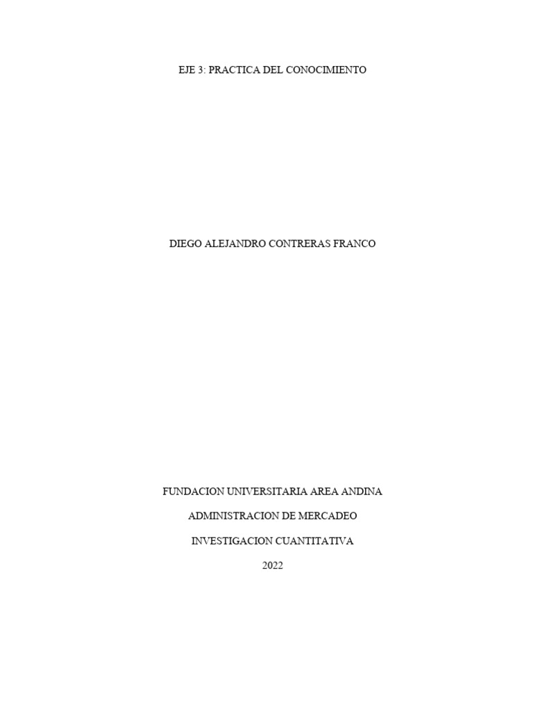 Eje 3 Practica Del Conocimiento | PDF | Crecimiento personal y profesional | Ciencias sociales