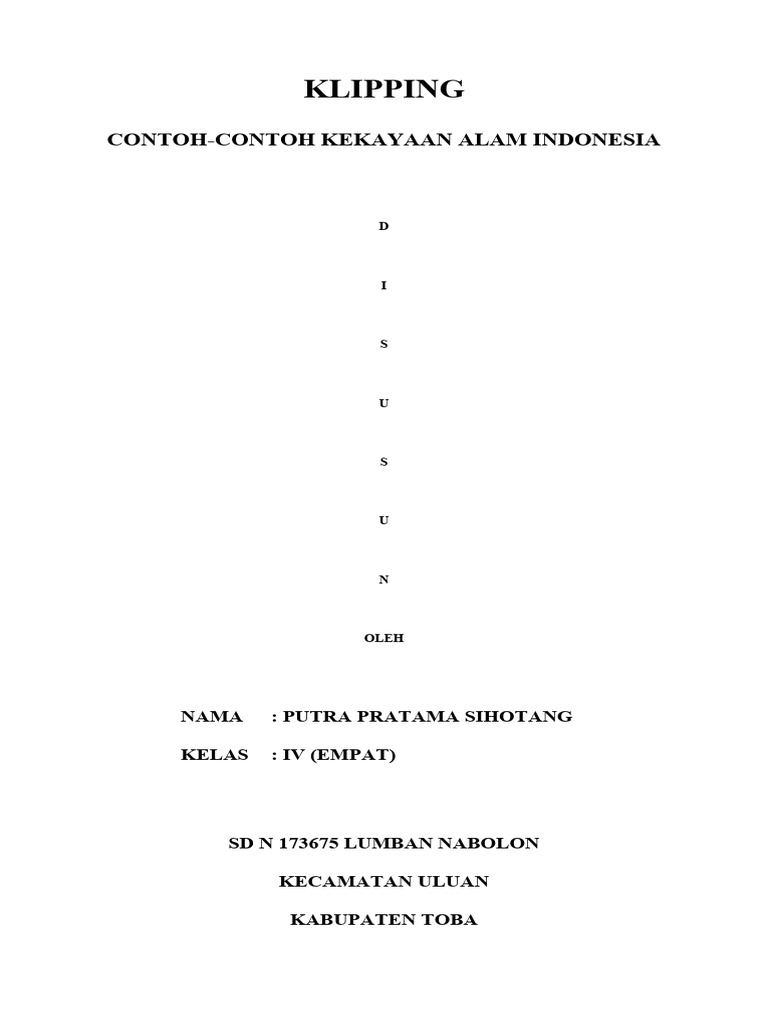 Contoh Klipping | PDF
