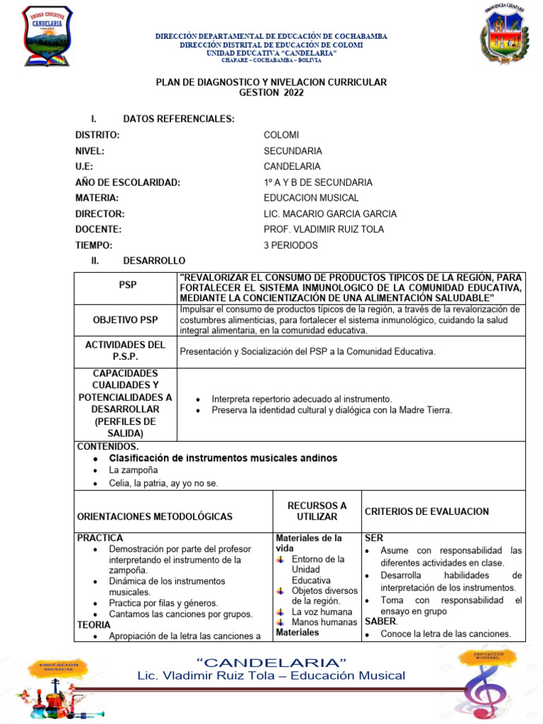 PDC 1ro Sec Abril Emu Vladimir Ruiz | PDF