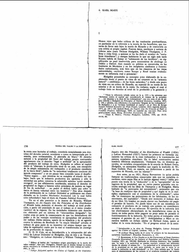 Teorías Del Valor y de La Distribución Desde Adam Smith-74-89 | PDF