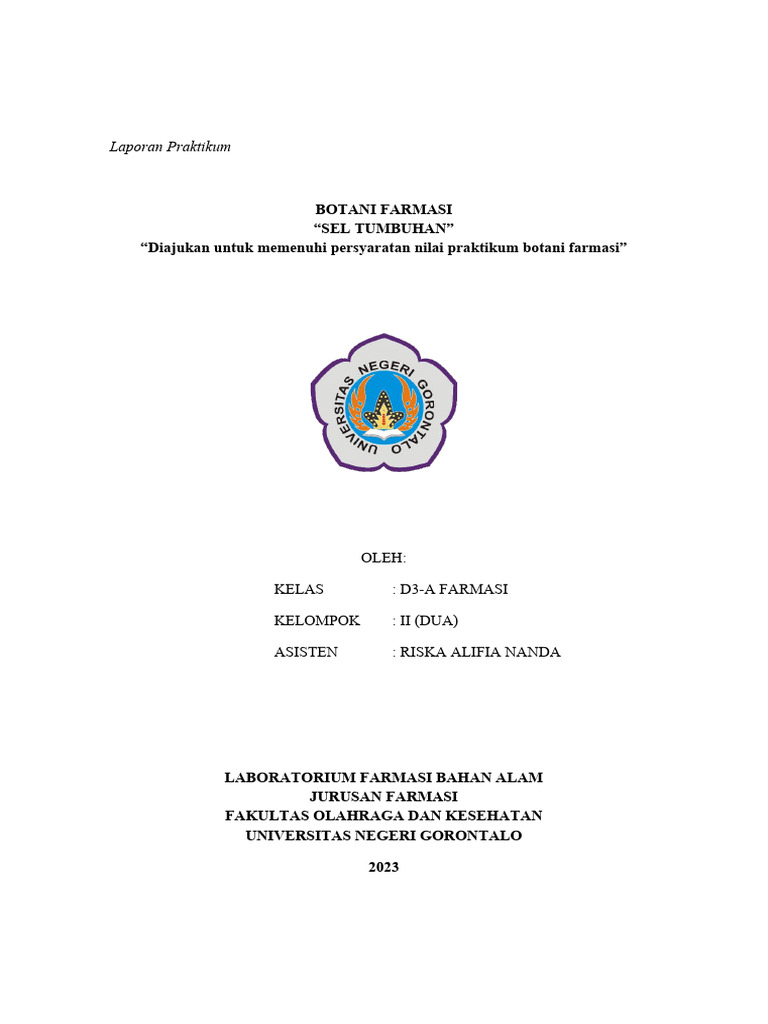 Keterangan Sel Tumbuhan Wortel | PDF