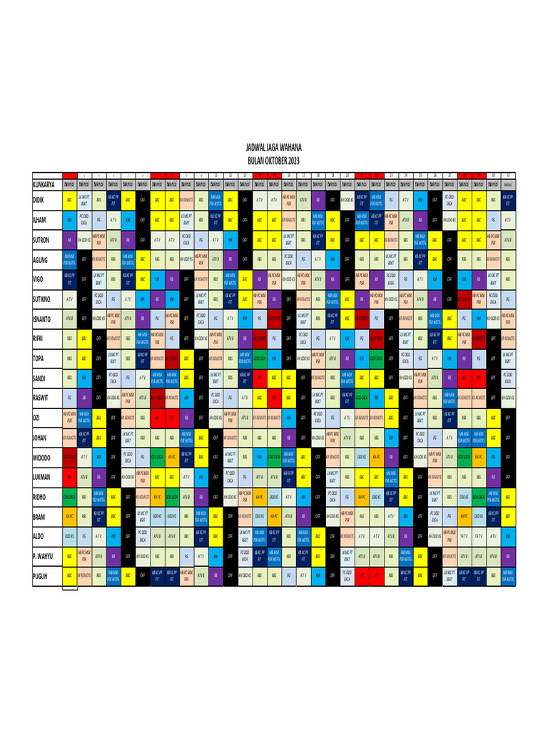 Jadwal Okt | PDF