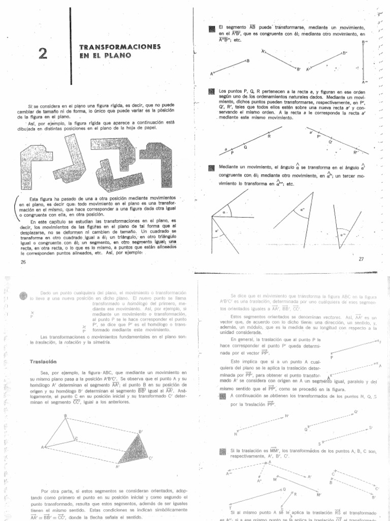 Transformaciones Rigidas en El Plano | PDF