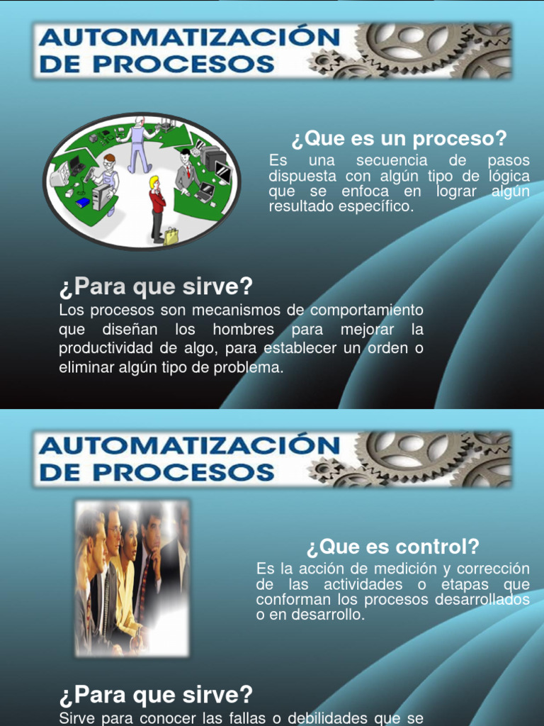 Procesos Y Control Pdf Automatización Calidad Comercial