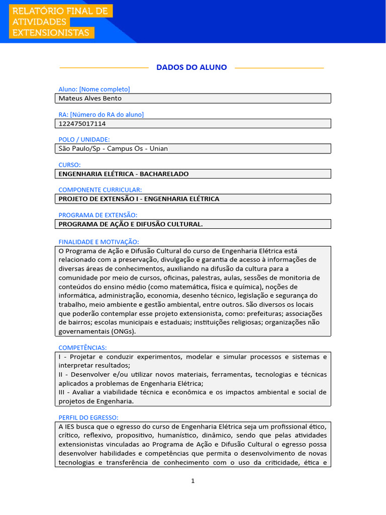 Relatório Final - MAB | PDF | Carreira e Crescimento | Arte